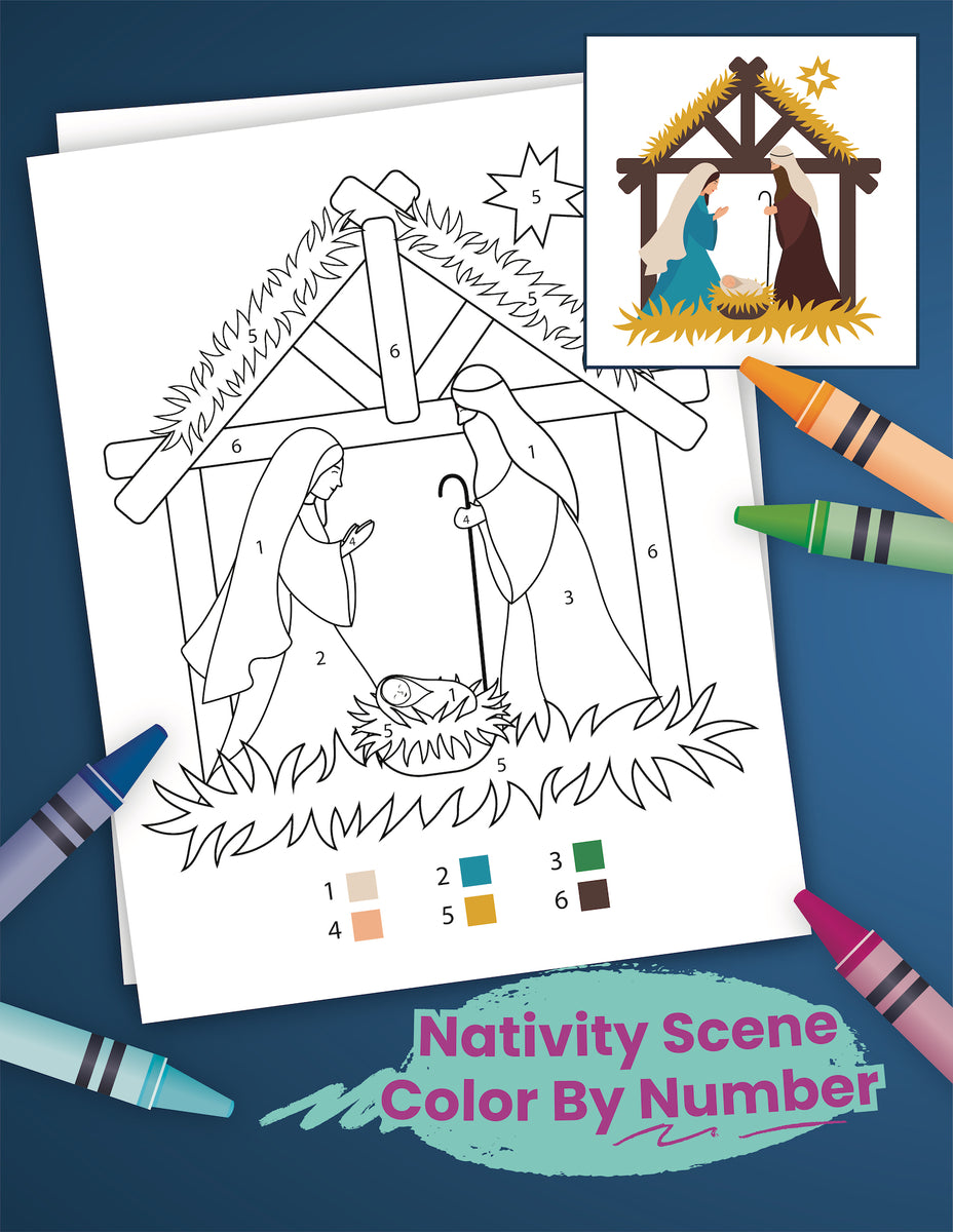 Nativity Color By Number – Lift Curriculum