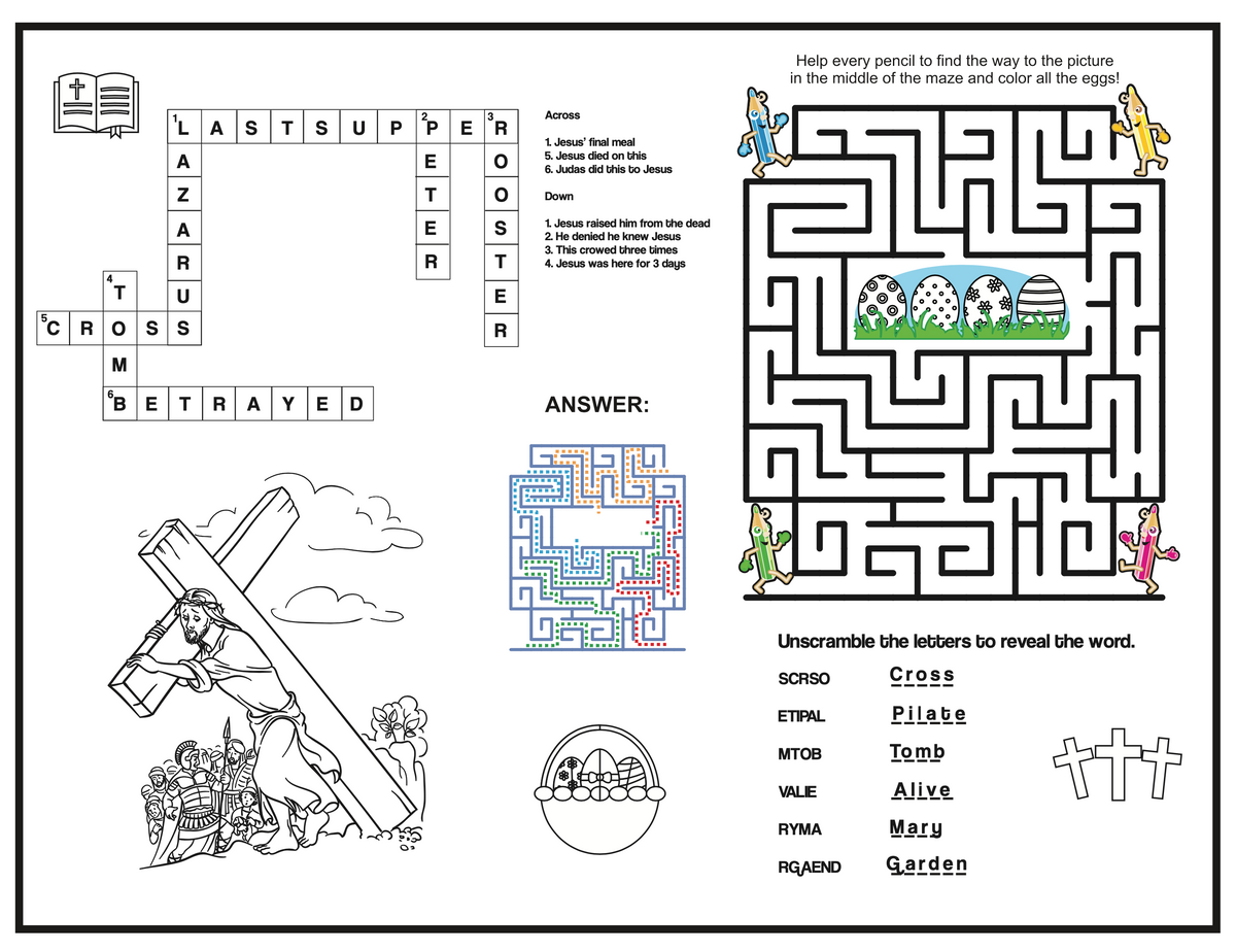 Easter Activity Sheet – Lift Curriculum