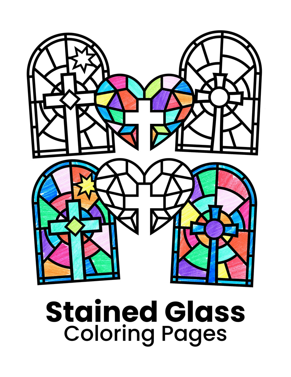 Stained Glass Coloring Page – Lift Curriculum