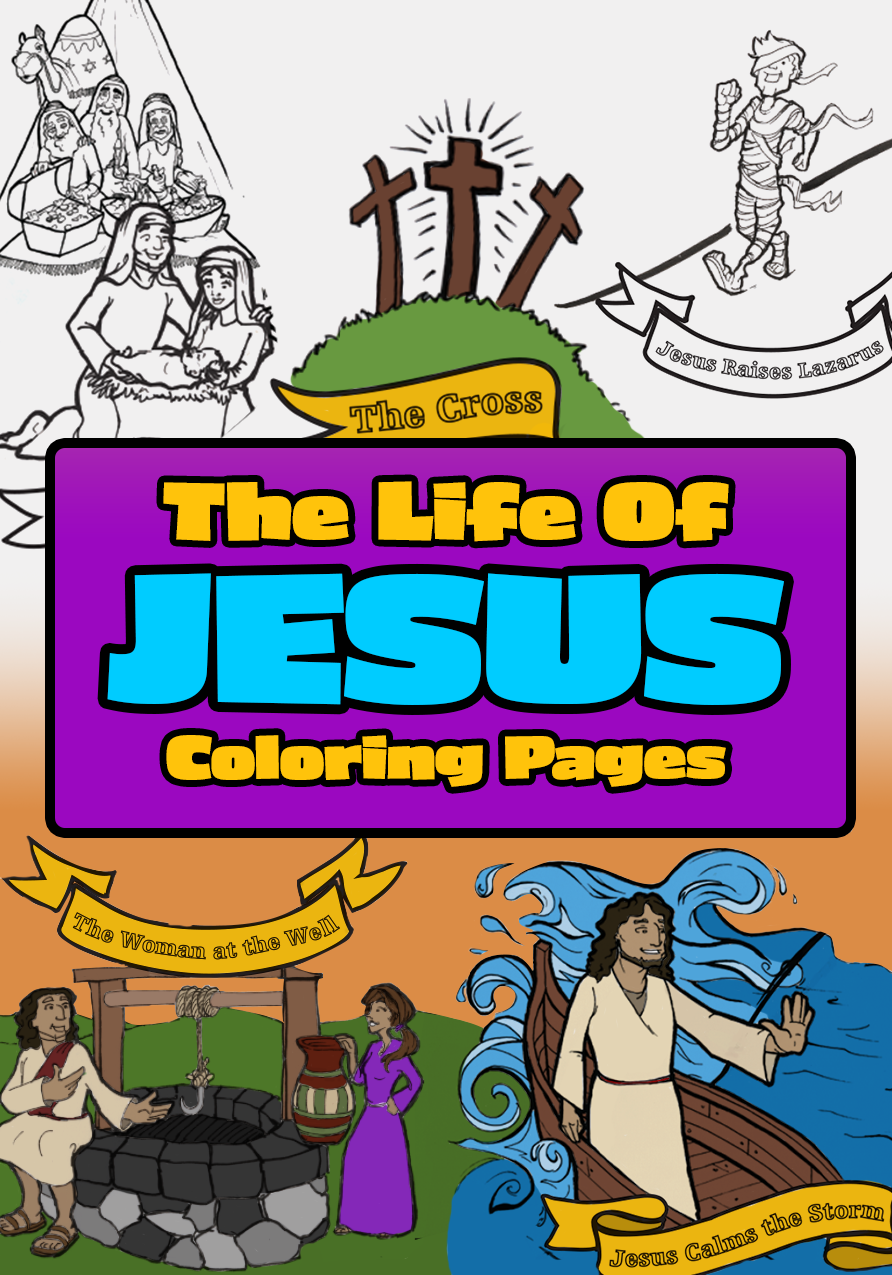 coloring pages of jesus life